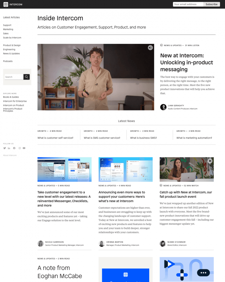 40 Best Blog Page Examples For Design Inspiration - SaaS Landing Page ...