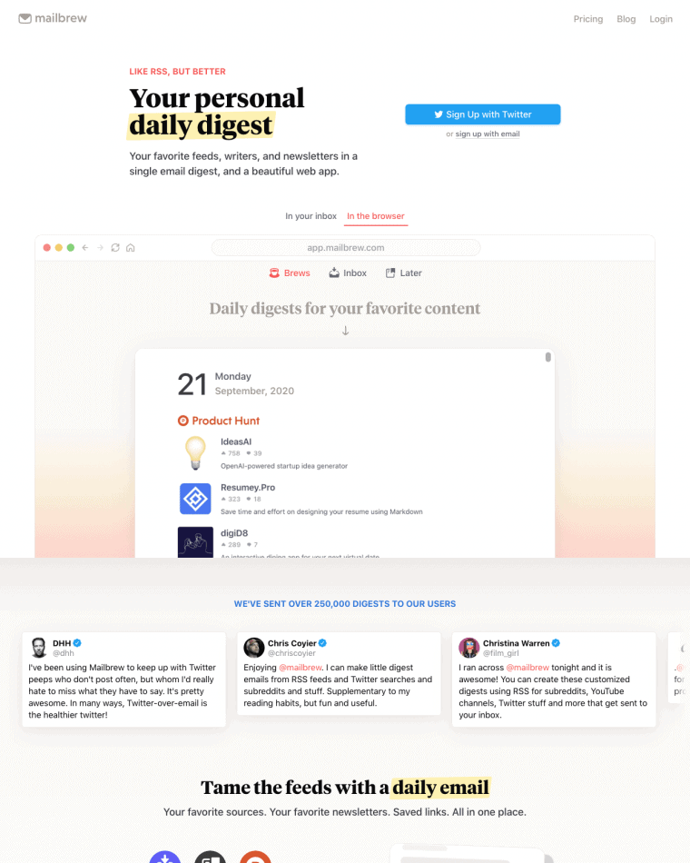 SaaS landing page examples using Europa font - SaaS Landing Page
