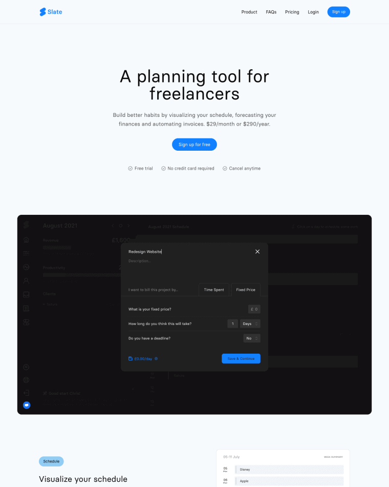 6 SaaS landing page examples using Basier Circle font - SaaS Landing Page