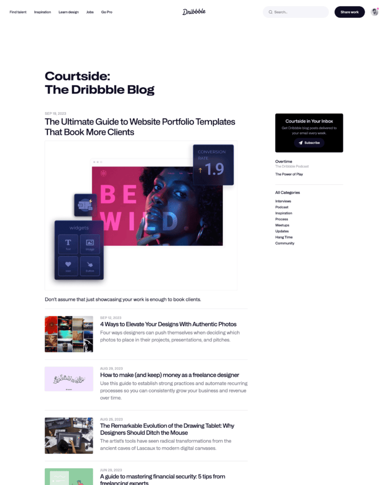 40 Best Blog Page Examples For Design Inspiration - SaaS Landing Page