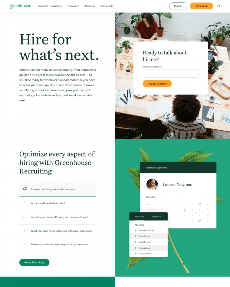 SaaS landing page examples using Untitled Sans font - SaaS Landing Page