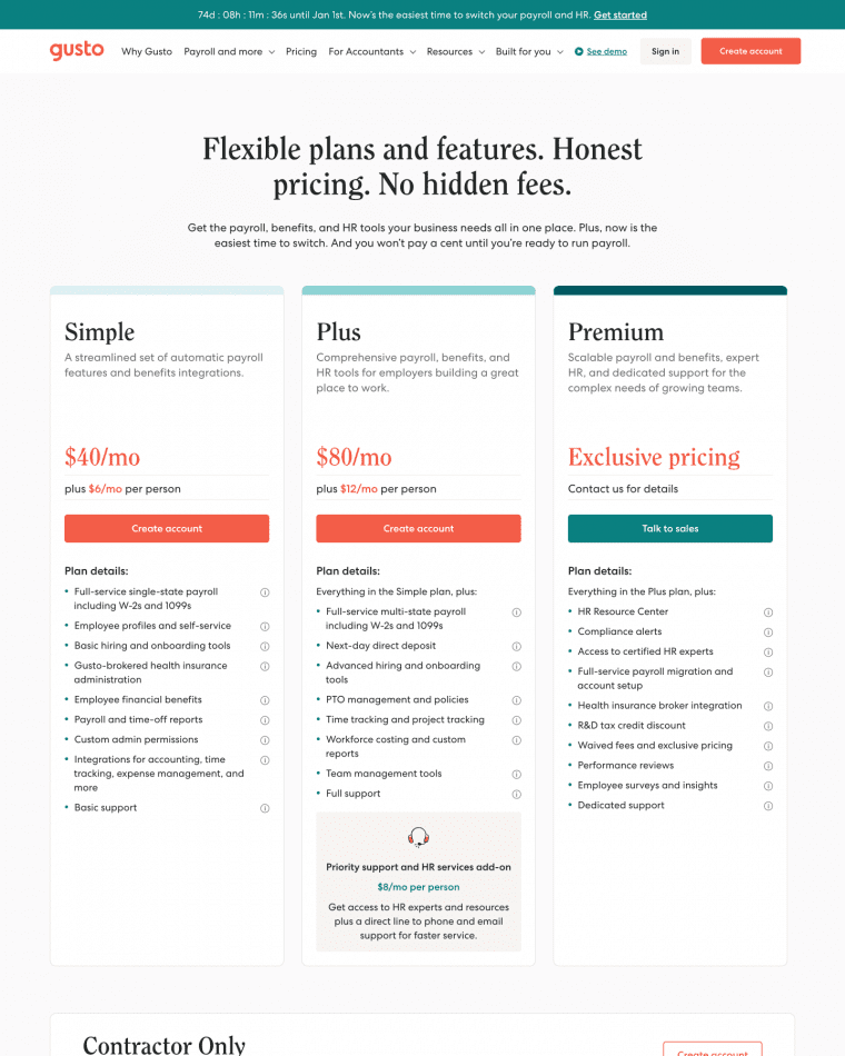 60 Best Pricing Page Examples For Design Inspiration - SaaS Landing Page