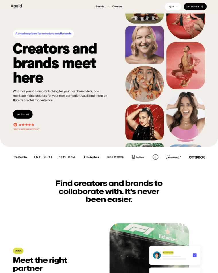 SaaS landing page examples using Mona Sans font - SaaS Landing Page