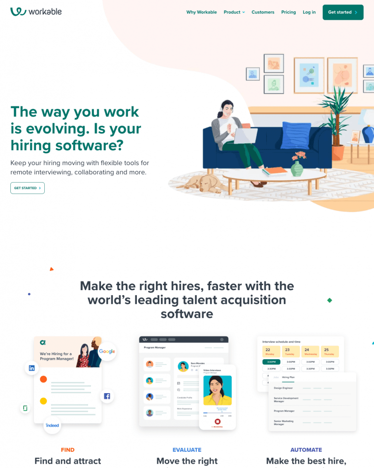 21 Best HR Landing Page Examples For Design Inspiration - SaaS Landing Page