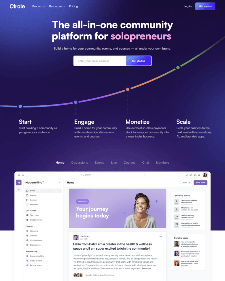14 Best Community Landing Page Examples For Design Inspiration - SaaS ...