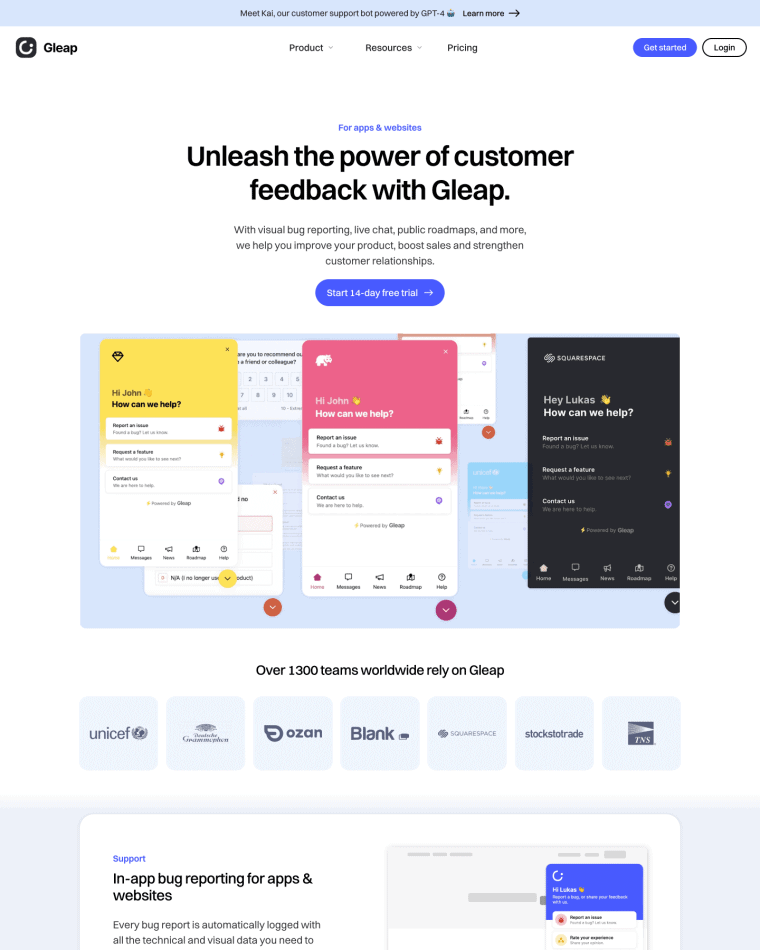 2 SaaS landing page examples using Switzer font - SaaS Landing Page