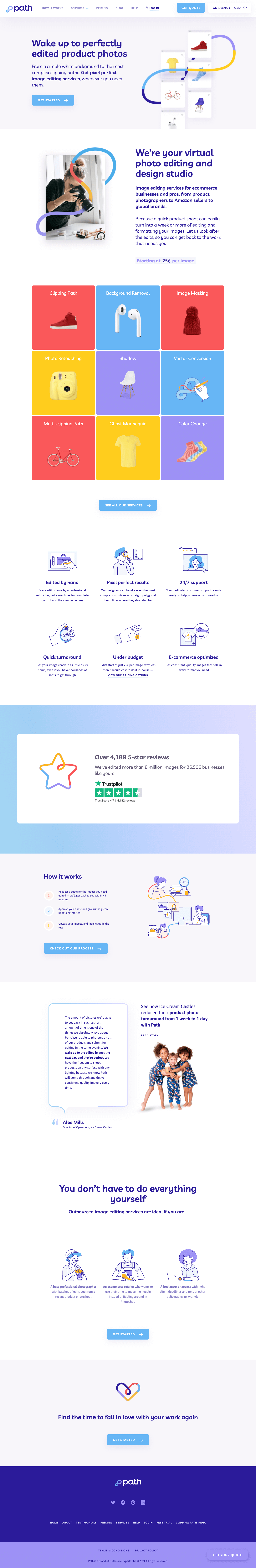 Path page - SaaS Landing Page