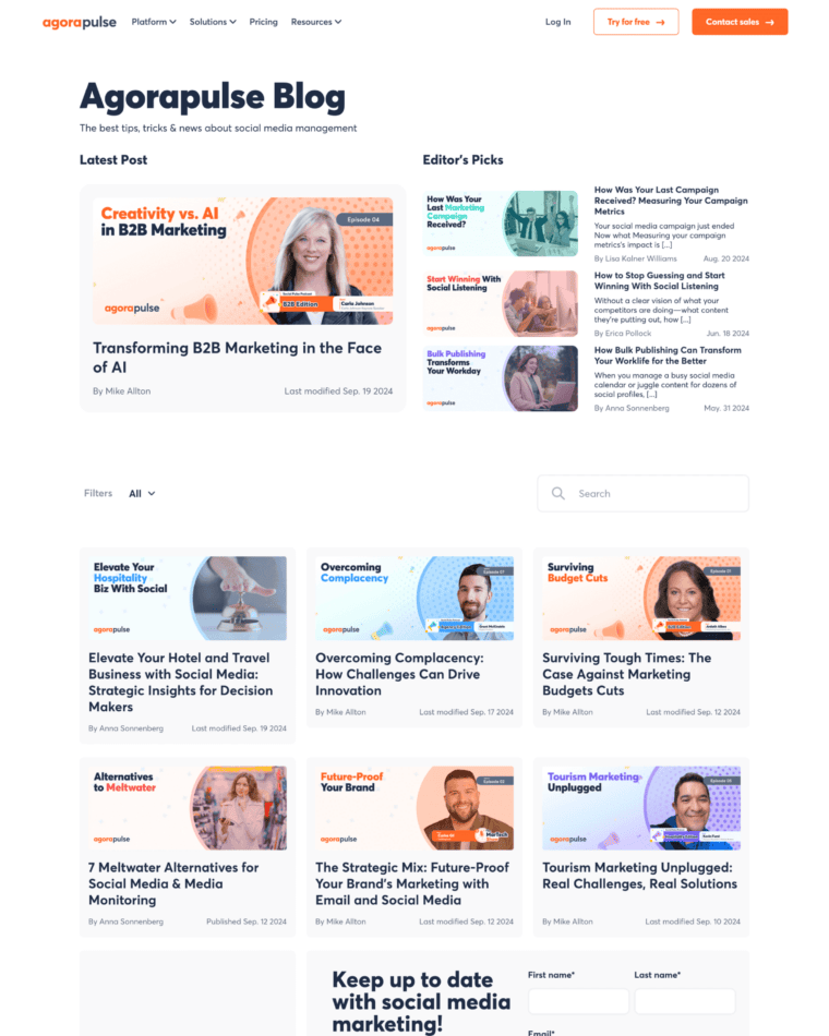 40 Best Blog Page Examples For Design Inspiration - SaaS Landing Page