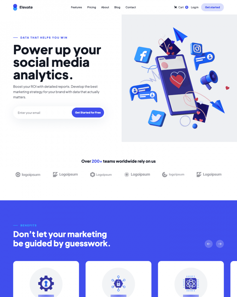 53 Best SaaS Landing Page Templates - SaaS Landing Page