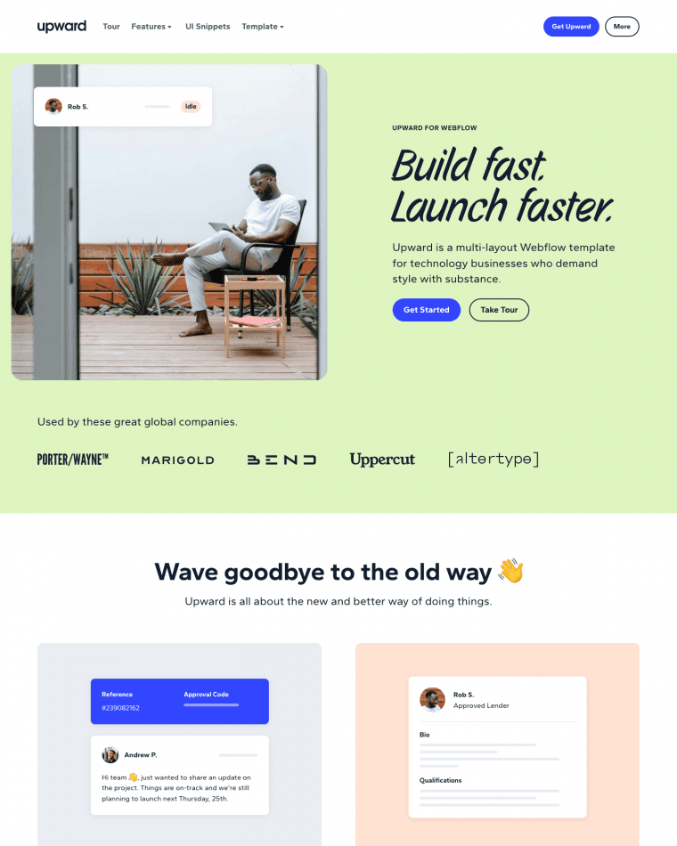 25 Best Webflow Landing Page Templates - SaaS Landing Page - Page 2 of 2