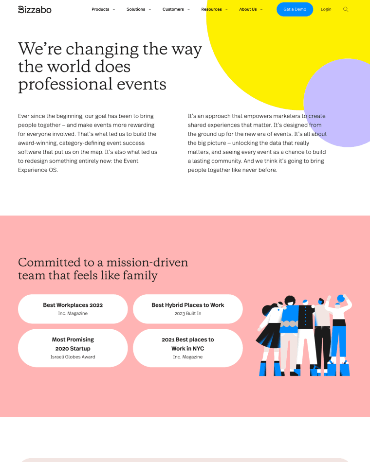 50 Best About us Page Examples For Design Inspiration - SaaS Landing Page