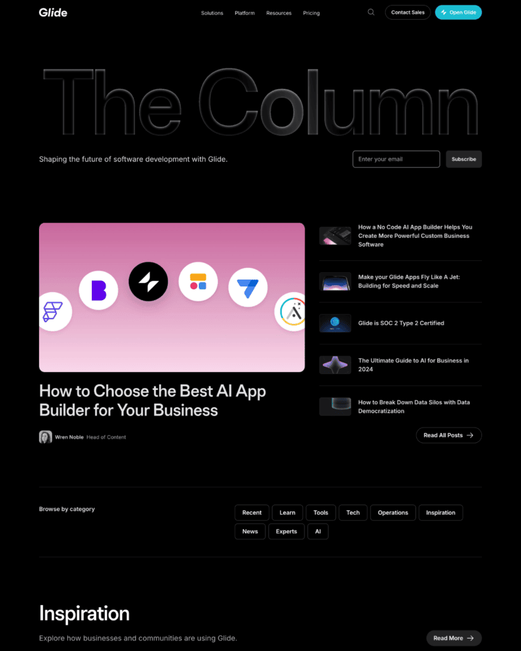40 Best Blog Page Examples For Design Inspiration - SaaS Landing Page