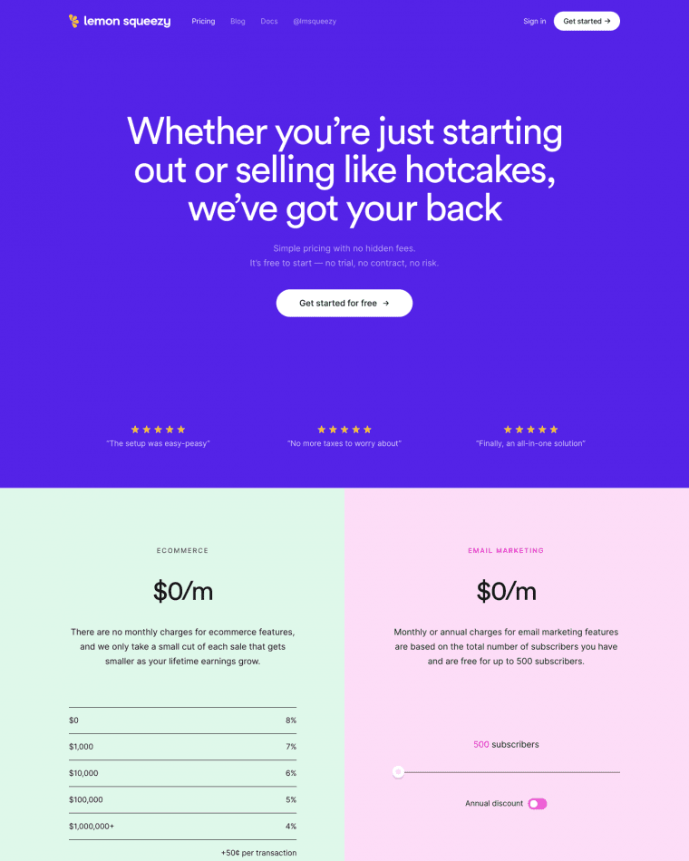 65 Best Pricing Page Examples For Design Inspiration - SaaS Landing Page