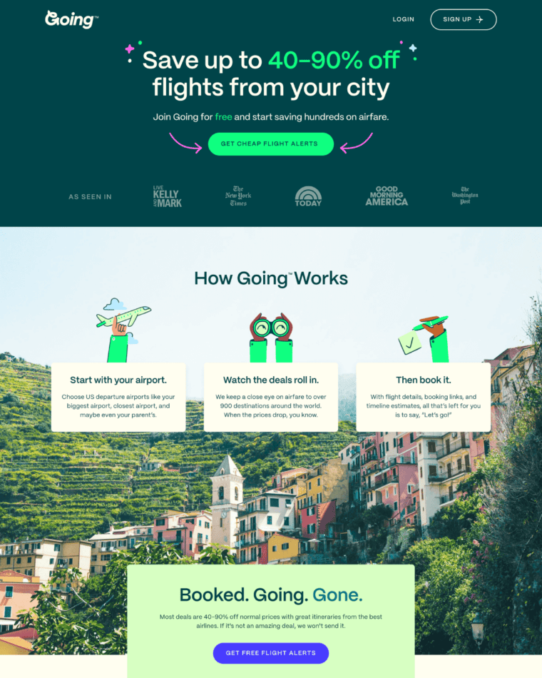 The Best Landing Page Examples For Design Inspiration - SaaS Landing Page