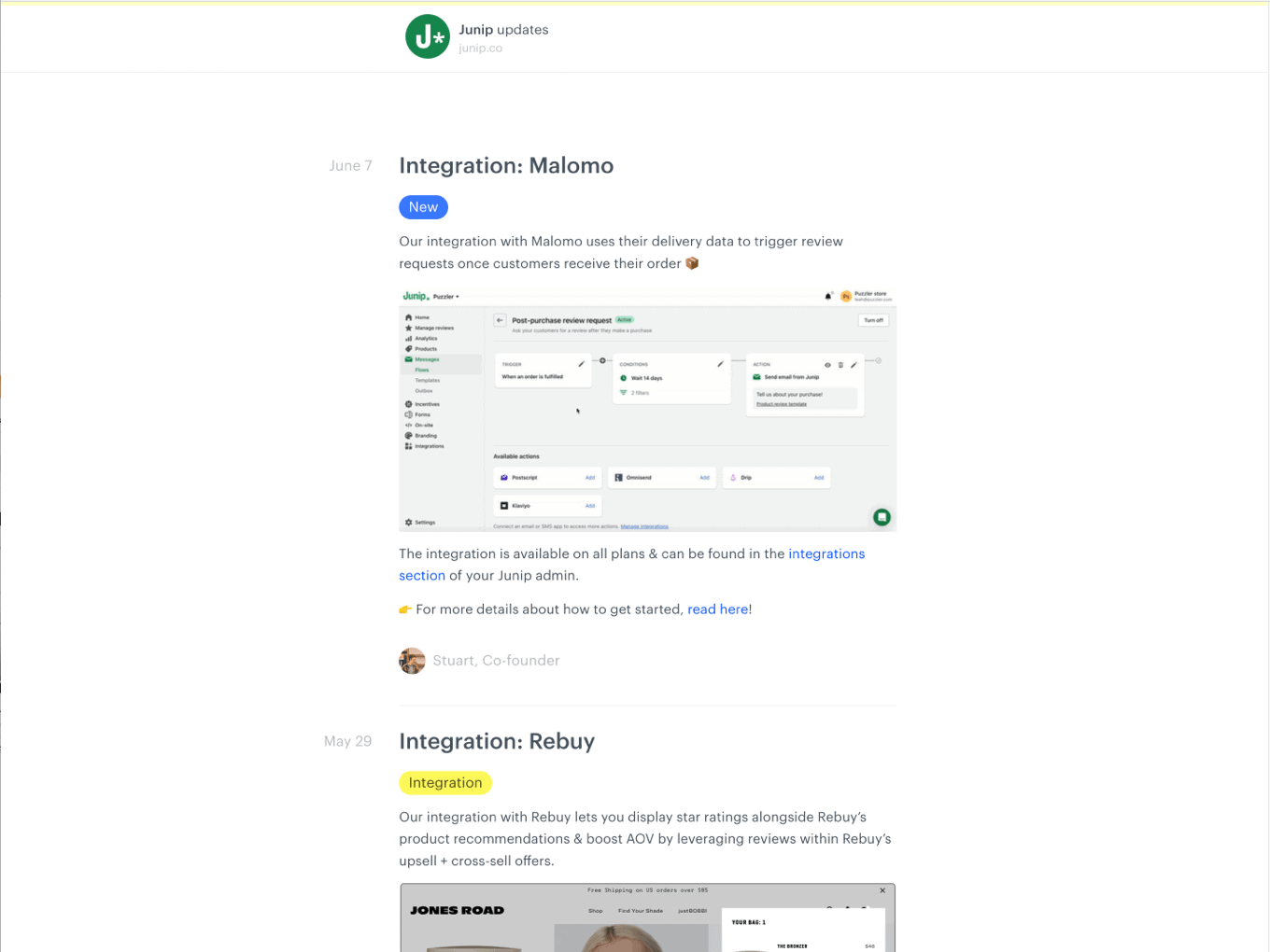 Superb Changelog Examples for Design Inspiration - SaaS Landing Page