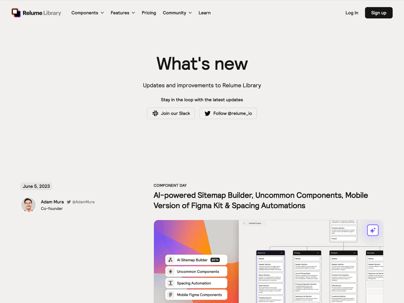 Superb Changelog Examples for Design Inspiration - SaaS Landing Page