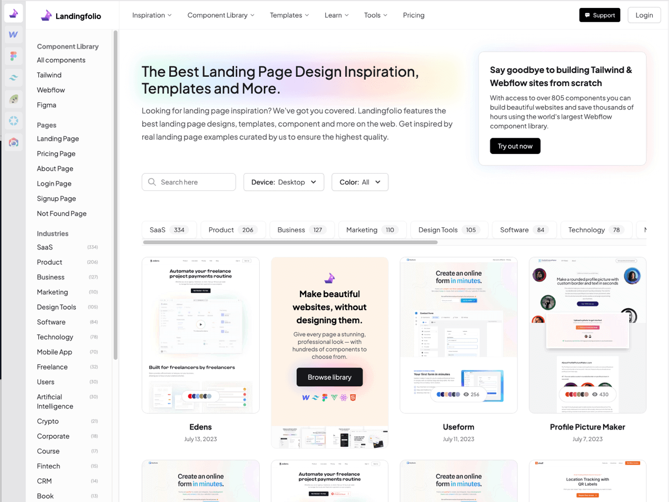 10 Inspiration Sites Every Landing Page Lover Should Bookmark - SaaS ...