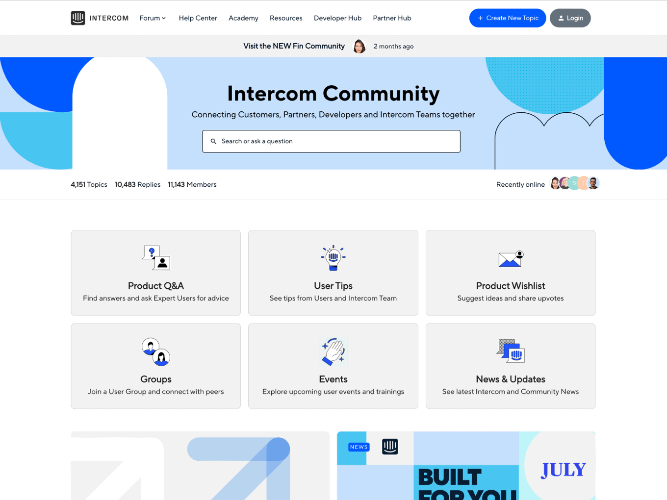 12 Great Examples of Community Forum Website Design - SaaS Landing Page