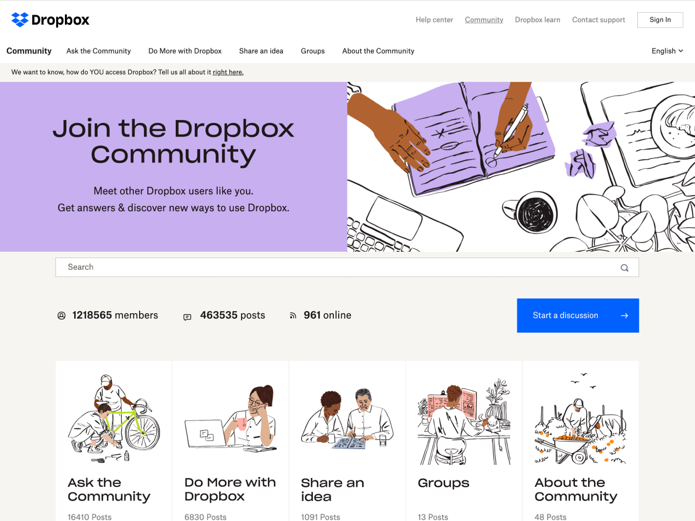 12 Great Examples of Community Forum Website Design - SaaS Landing Page