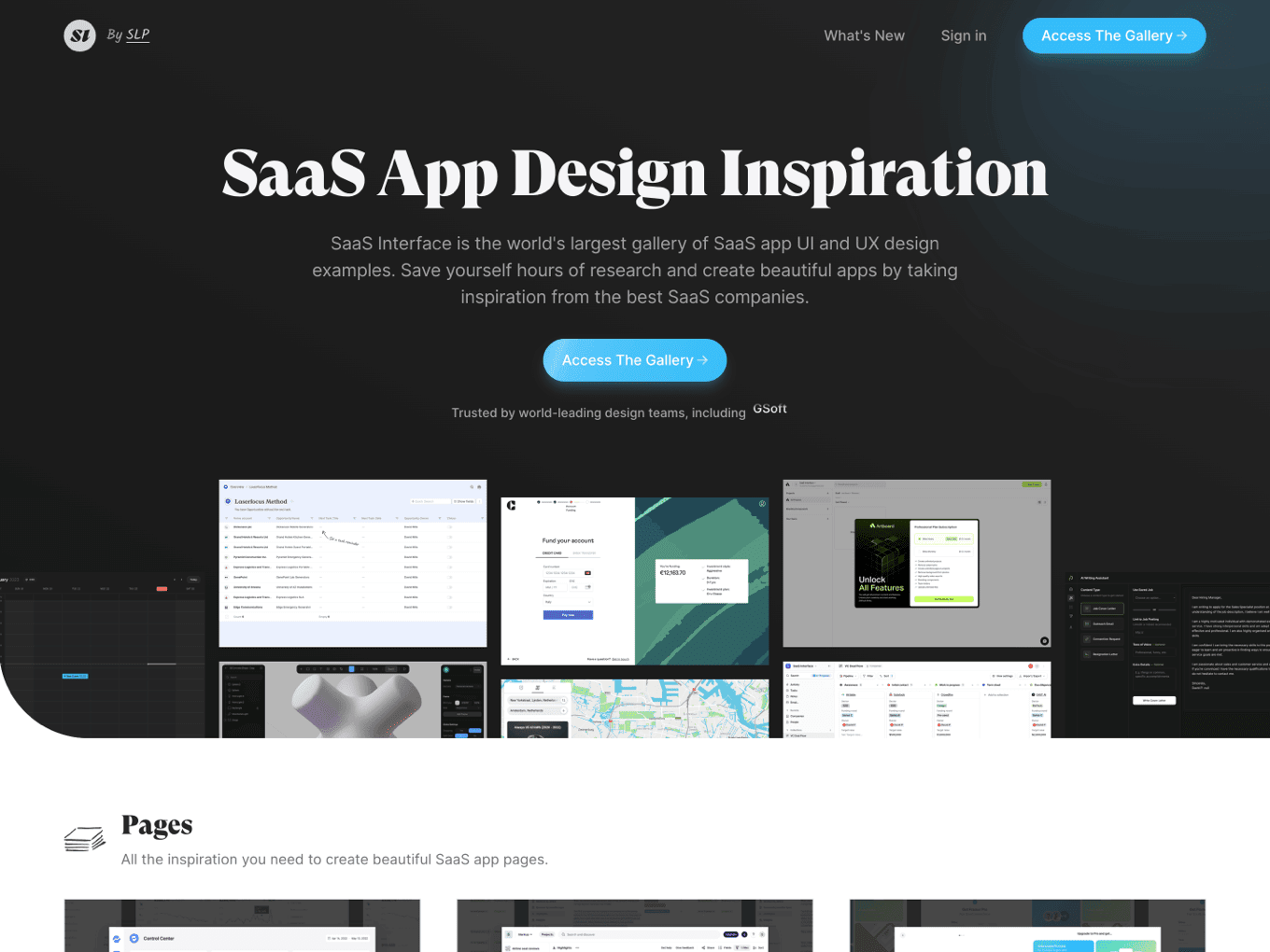 The Best Websites to Find Web App Inspiration - SaaS Landing Page