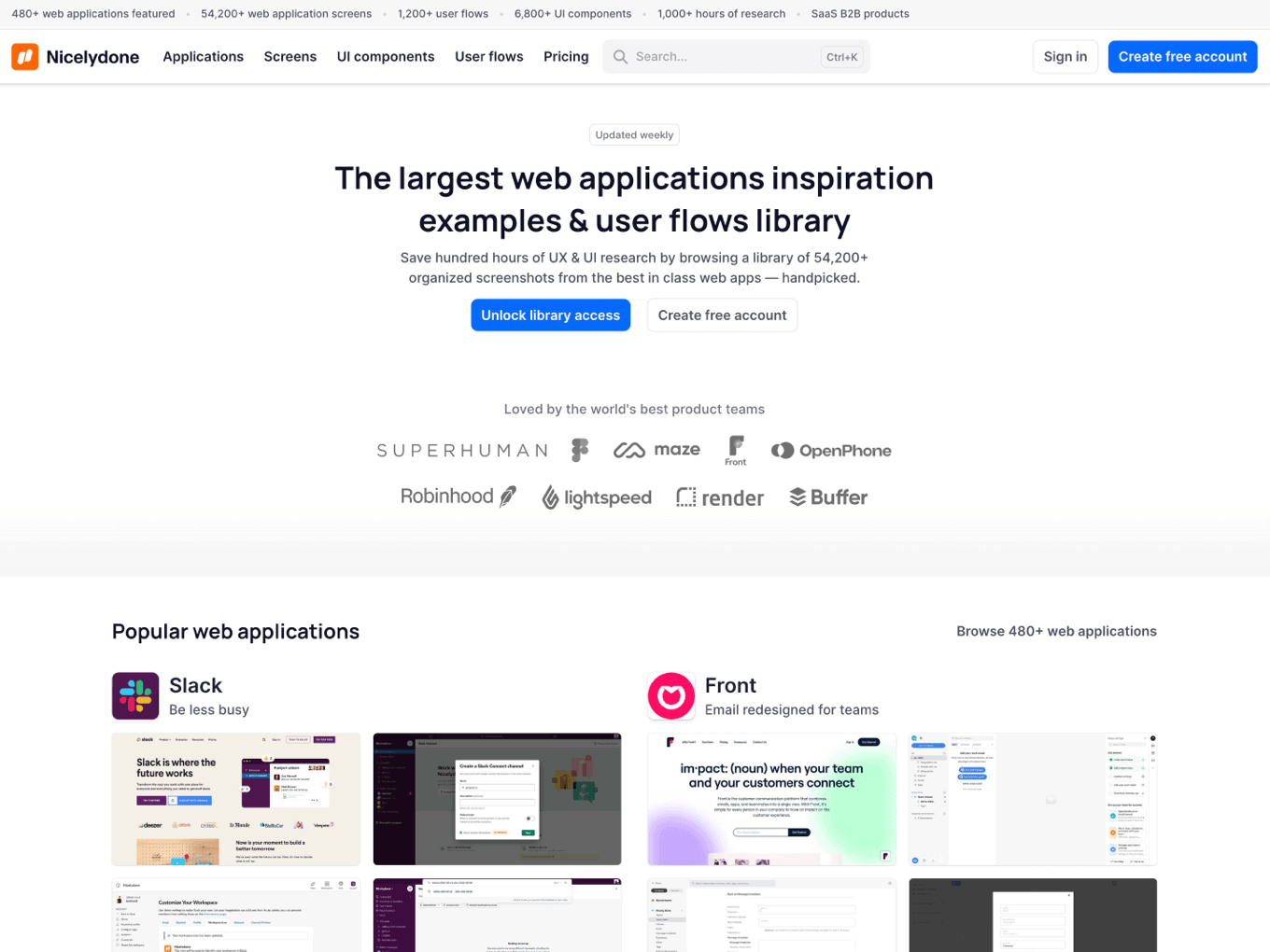 The Best Websites to Find Web App Inspiration - SaaS Landing Page