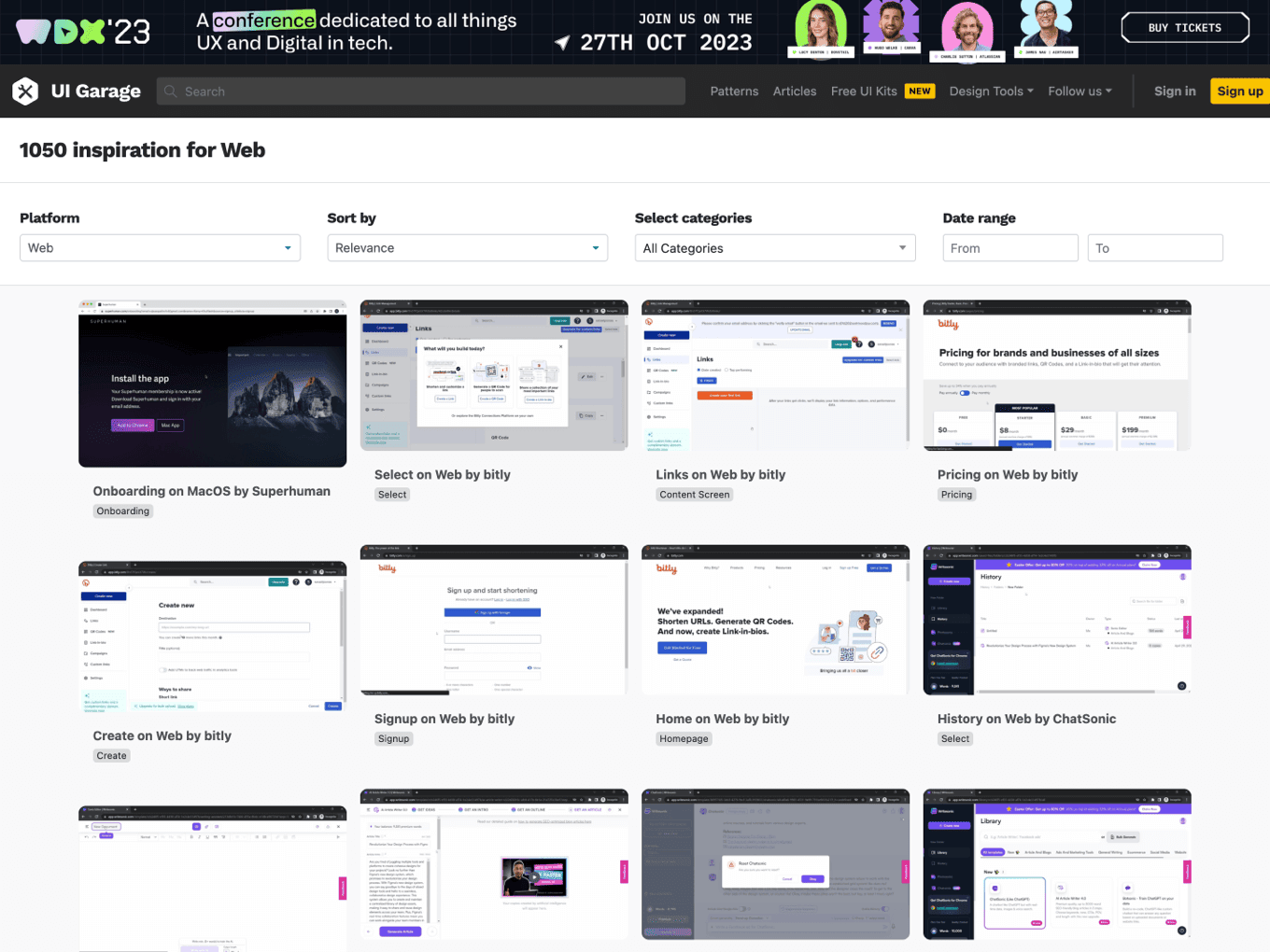 The Best Websites to Find Web App Inspiration - SaaS Landing Page