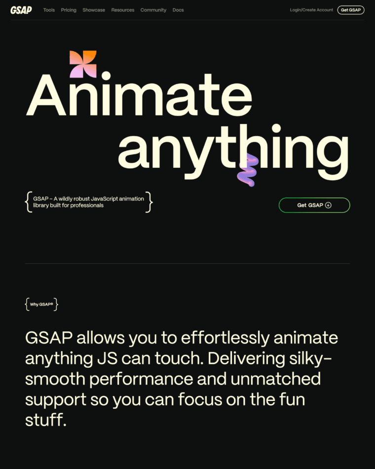 58 SaaS Landing Page Examples Built With GSAP - SaaS Landing Page