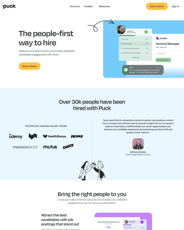 The Best Landing Page Examples For Design Inspiration - SaaS Landing Page