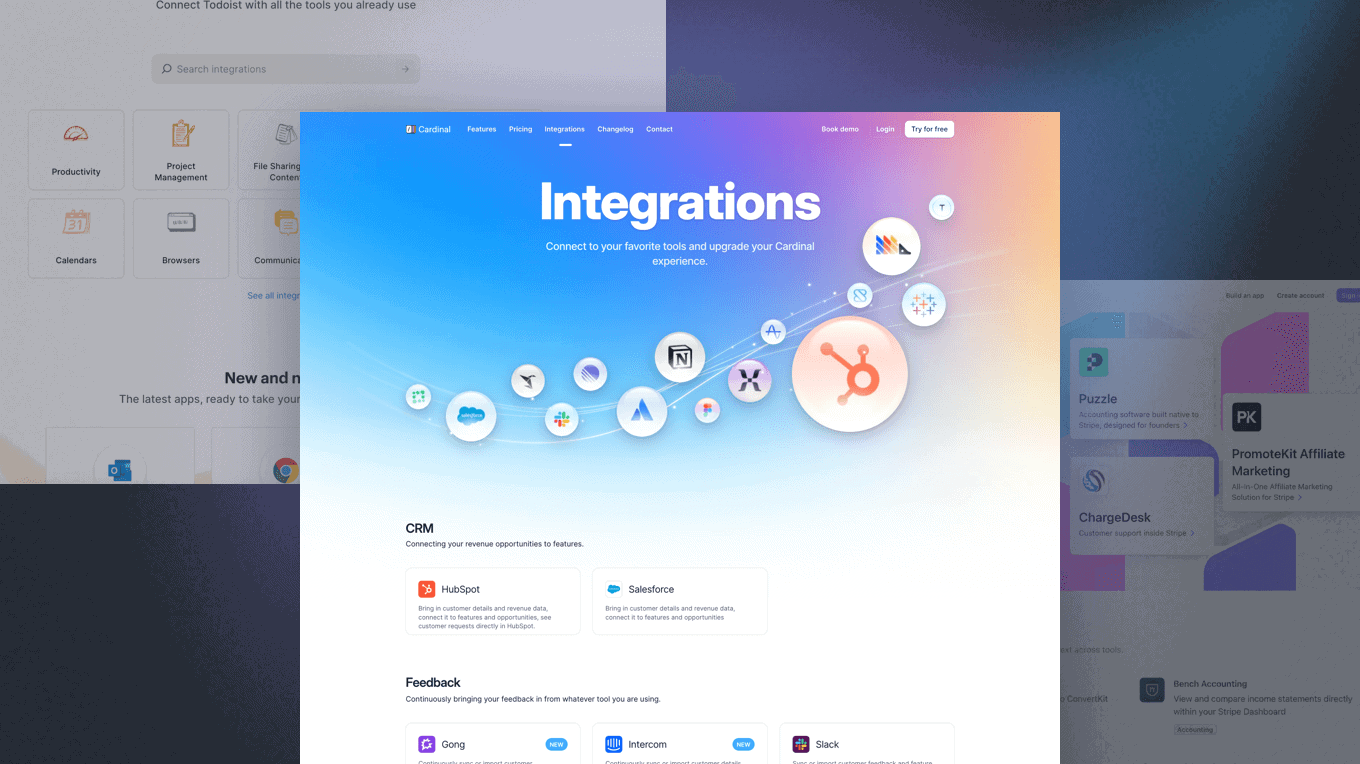 15 Outstanding Integration Page Examples - SaaS Landing Page