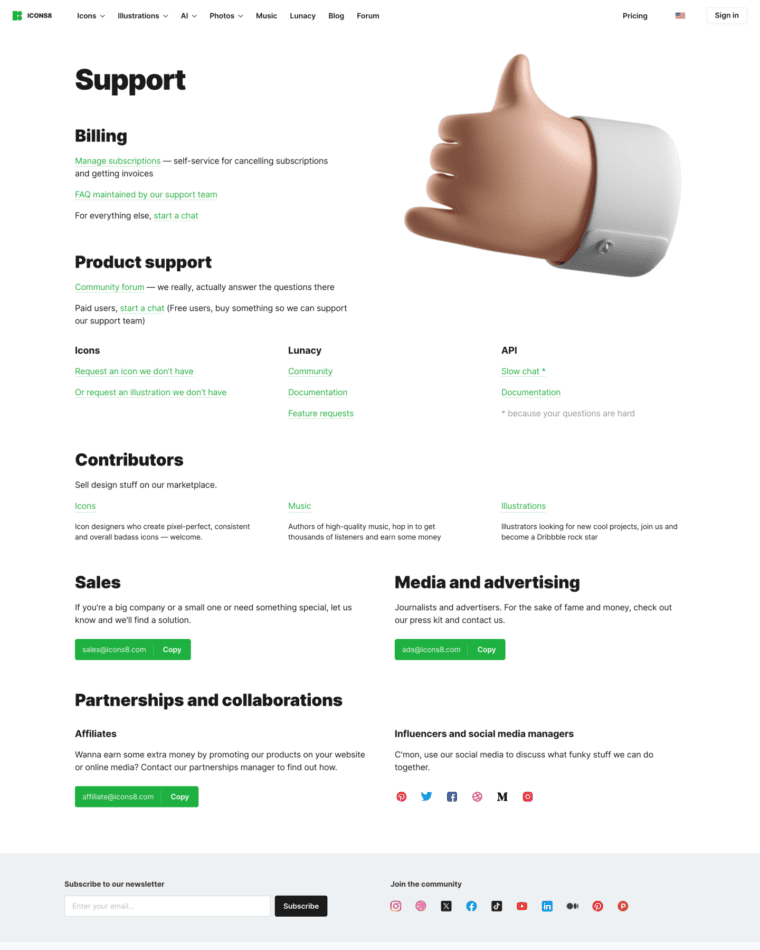 20 Best Contact us Page Examples For Design Inspiration - SaaS Landing Page