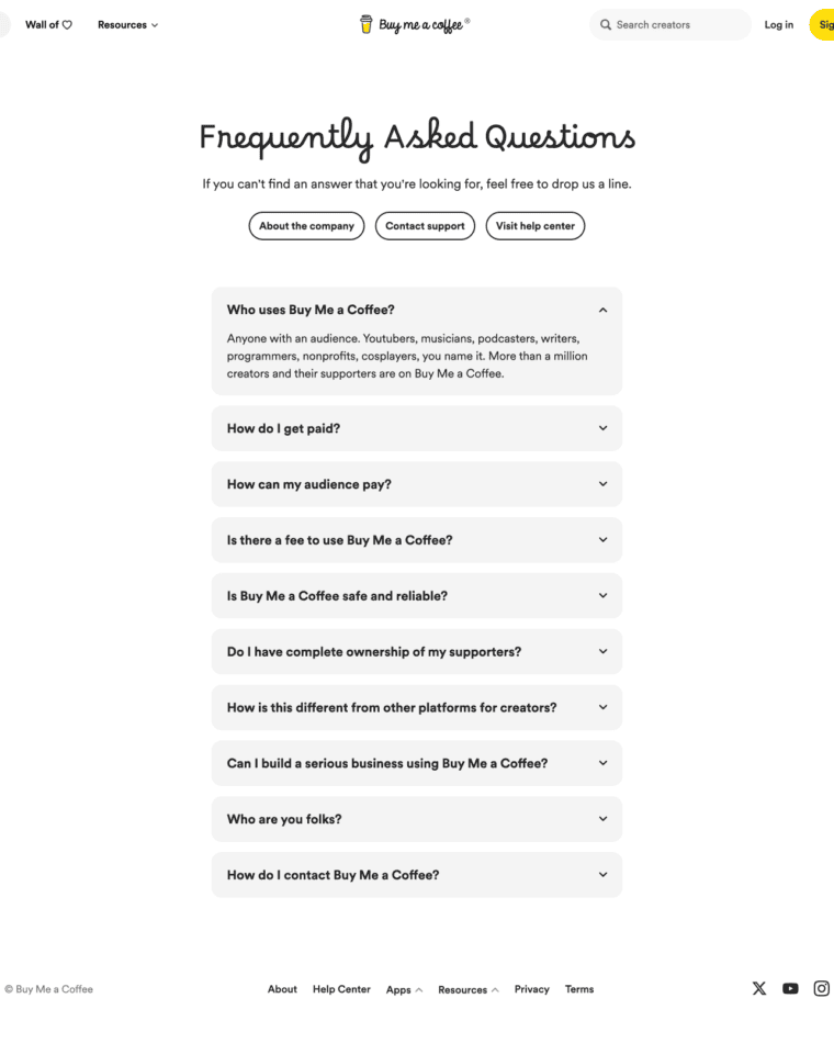 25 Best FAQ Page Examples For Design Inspiration - SaaS Landing Page