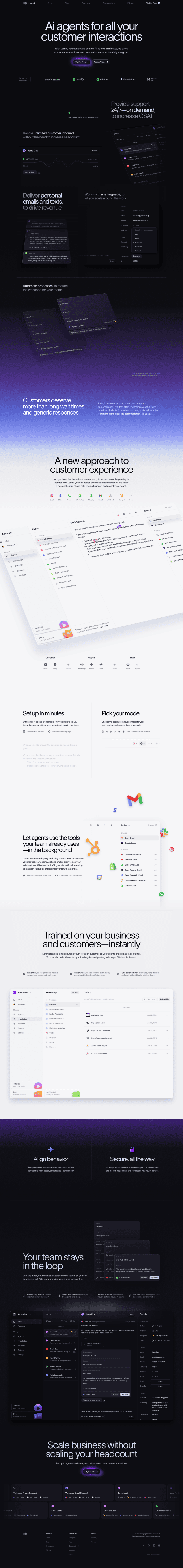 Lemni page - SaaS Landing Page