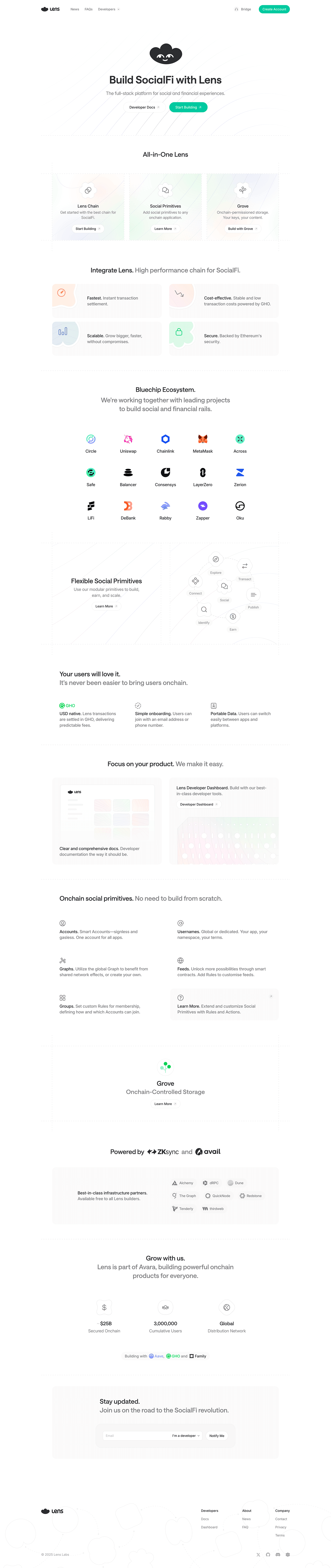 Lens page - SaaS Landing Page