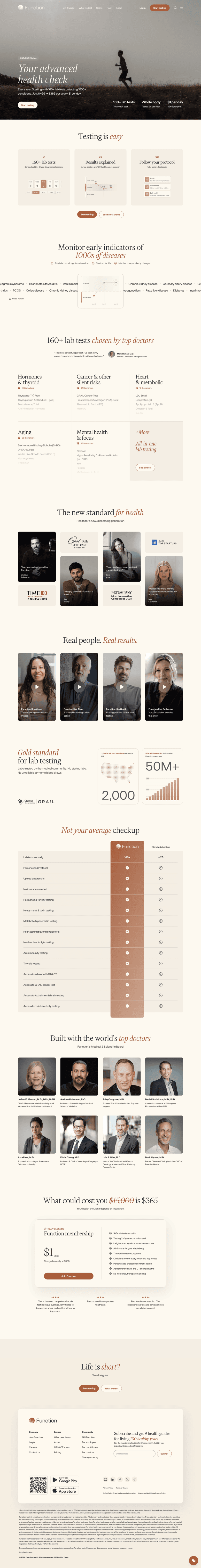 Function page - SaaS Landing Page